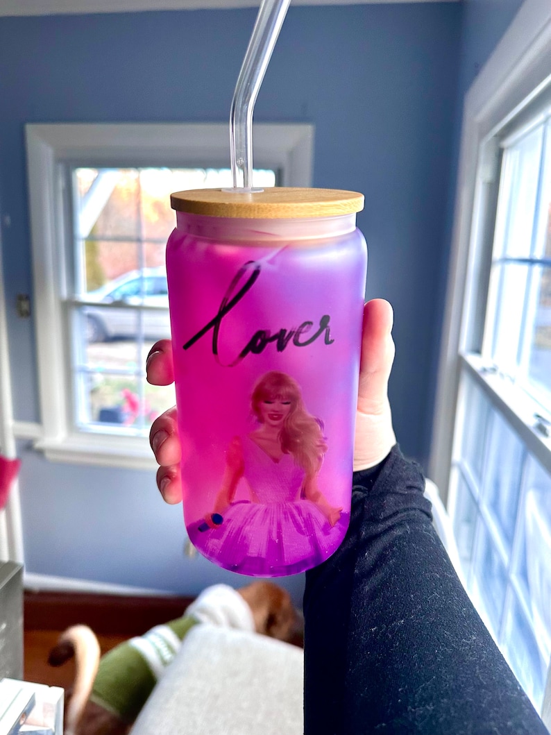 Custom Taylor Swift Cup/straw Bamboo Lid - Etsy