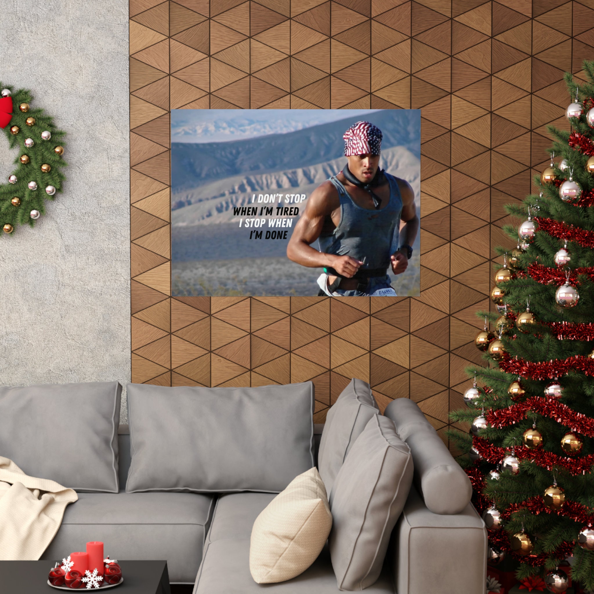 David Goggins Poster David Goggin Canvas Wall Art Gift for - Etsy