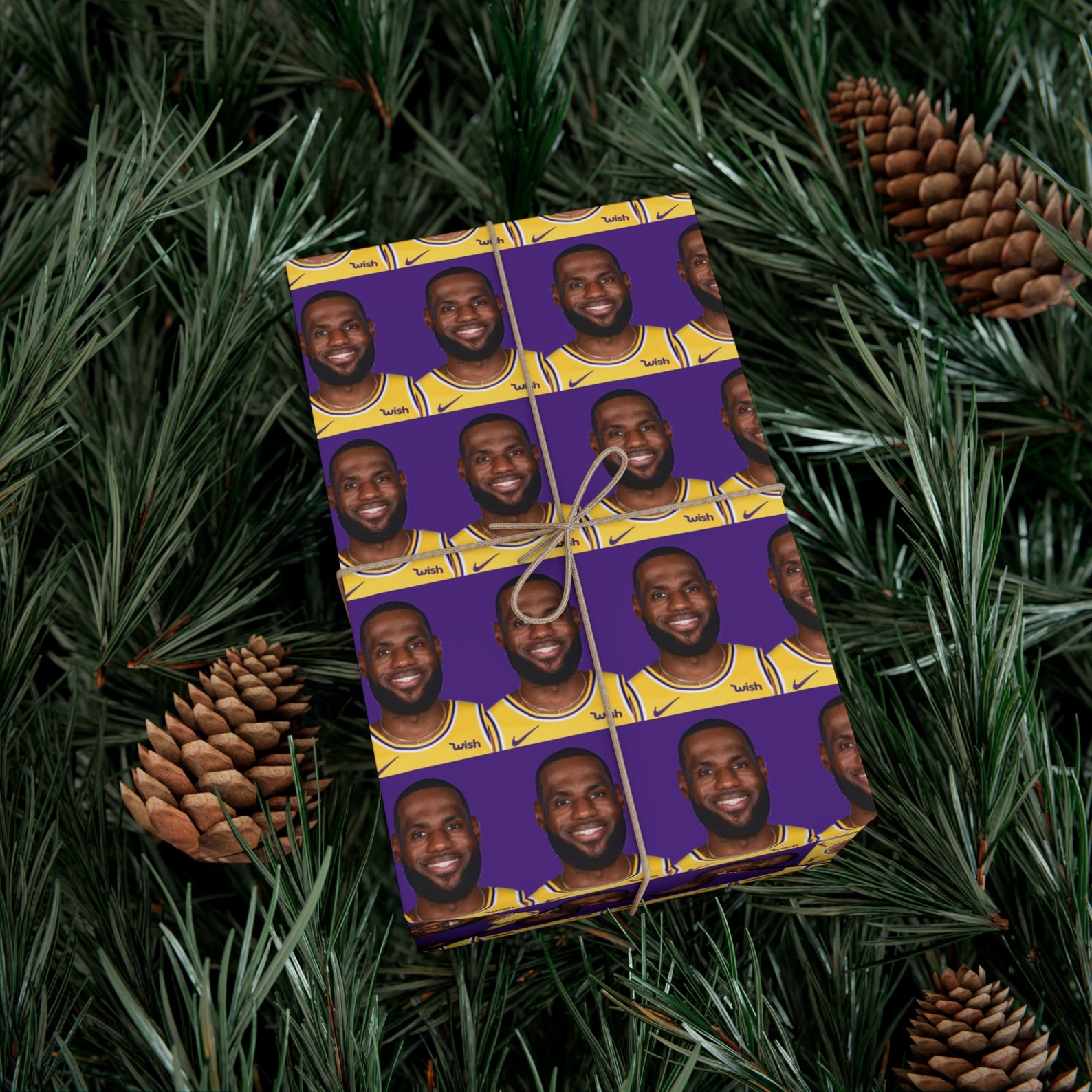 Lebron James Gift Wrap Lebron James Wrapping Paper Lebron James Wrap ...