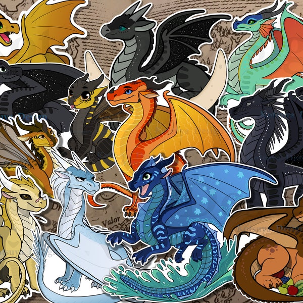 Wings of the Fire Sticker - Etsy