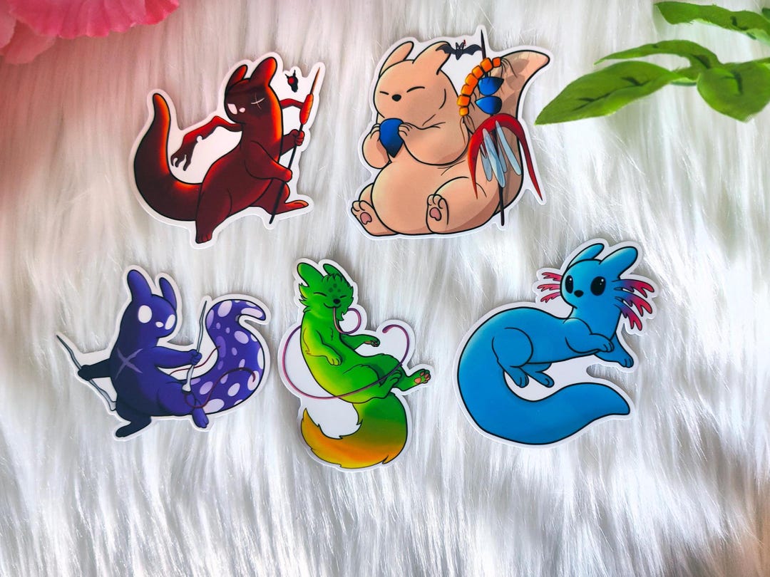 Rain World Slugcat Stickers: Artificer, Rivulet, Saint - 3" Vinyl - Etsy