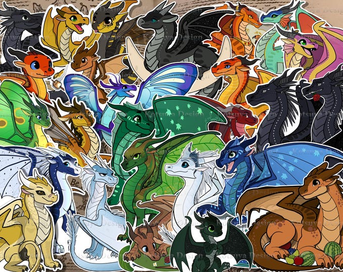 Starflight - Wings of Fire Wof Double Sided Acrylic Charm Keychain ...
