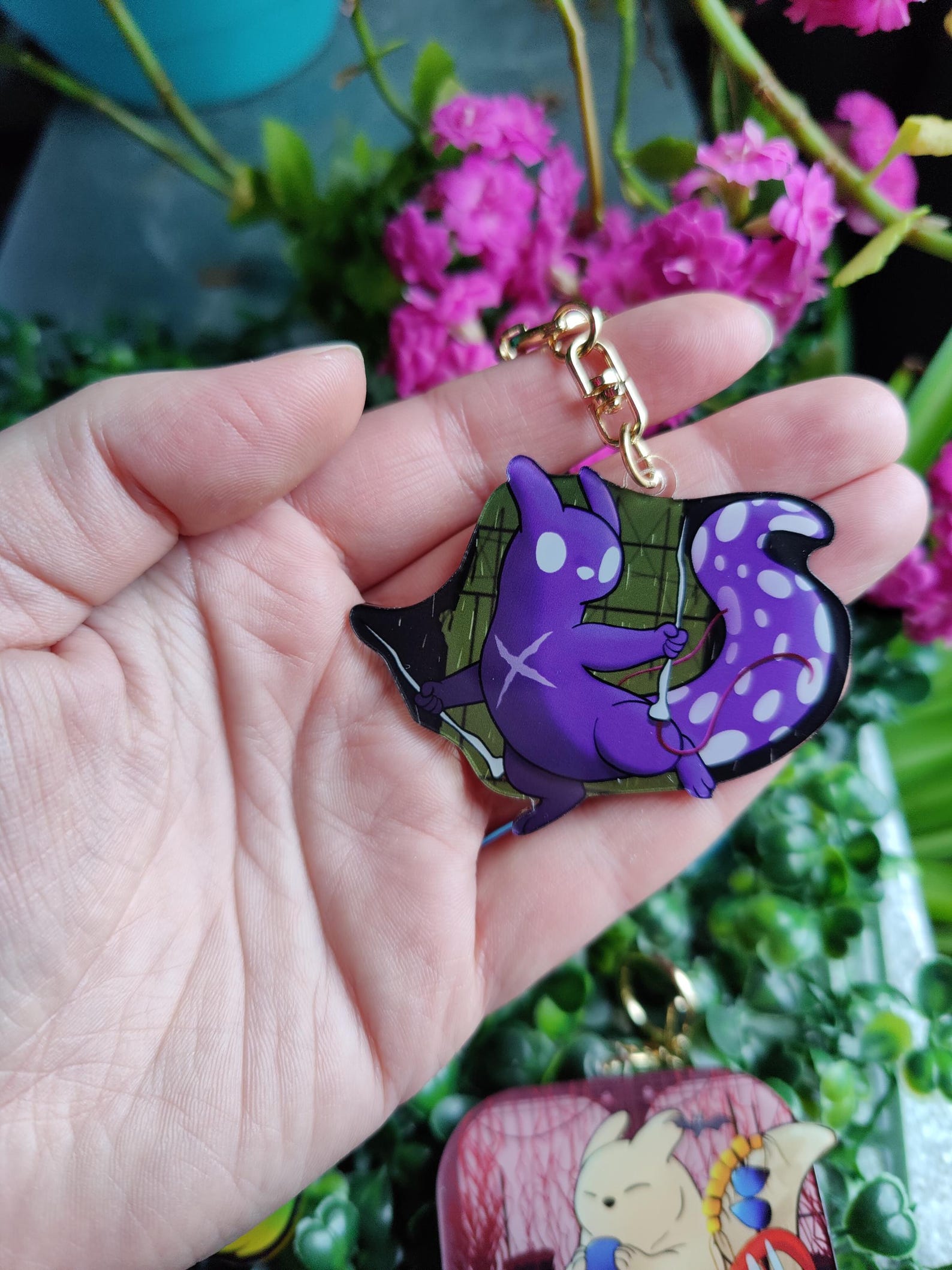 Rain World Slugcat Keychain: Double-sided Acrylic Charm - Etsy