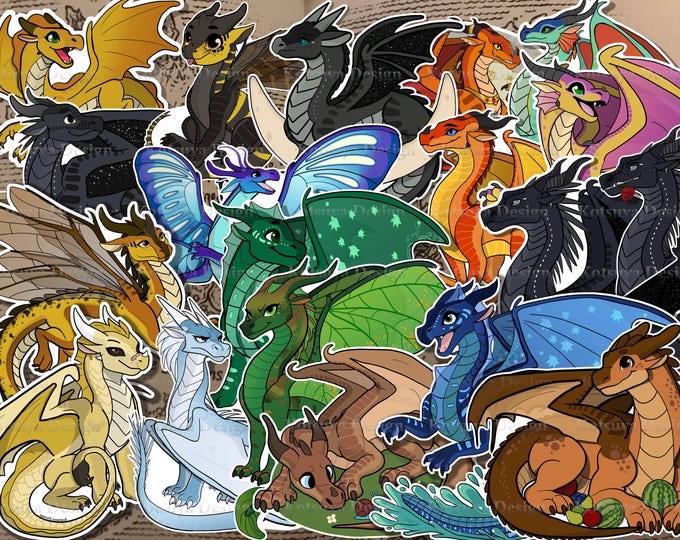 Starflight - Wings of Fire Wof Double Sided Acrylic Charm Keychain ...