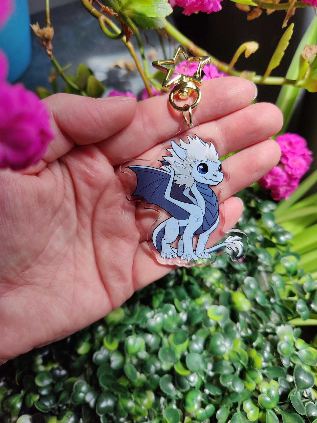 Zim Electric Prince Dragon Keychain – 2.5" Clear Acrylic - Etsy