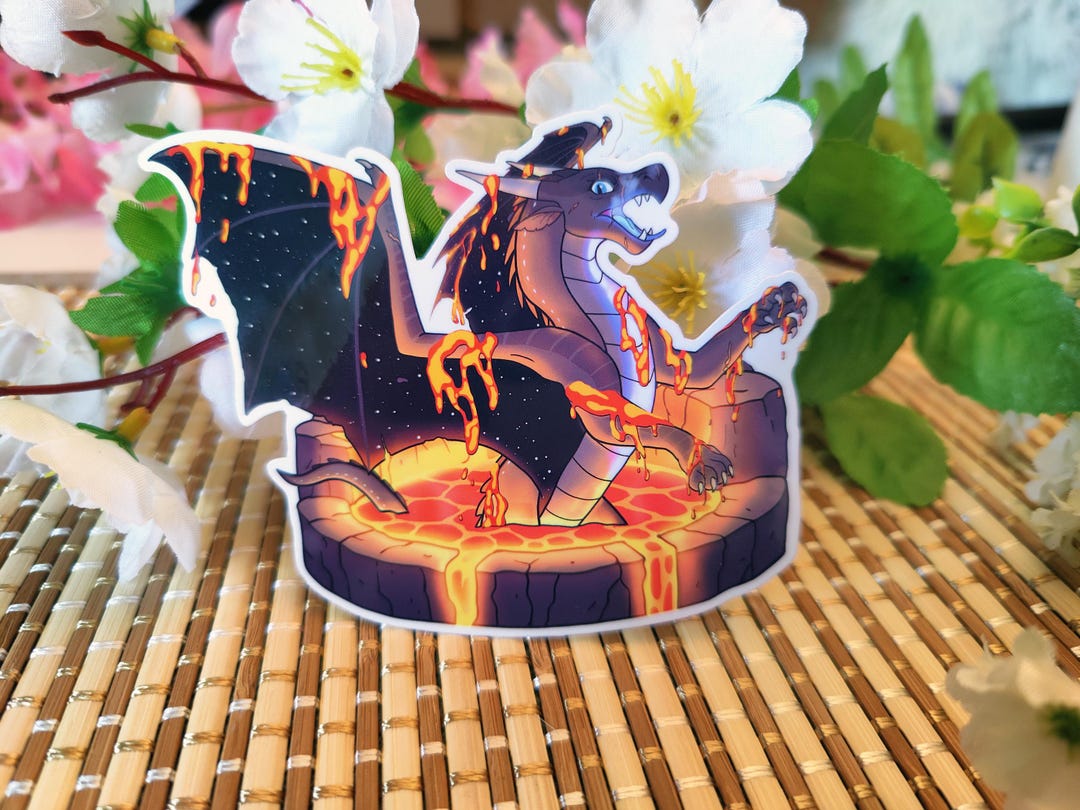 Queen Battlewinner - Wings of Fire Dragon Stickers – Waterproof Vinyl ...