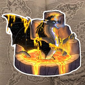 Queen Battlewinner - Wings of Fire Dragon Stickers – Waterproof Vinyl ...