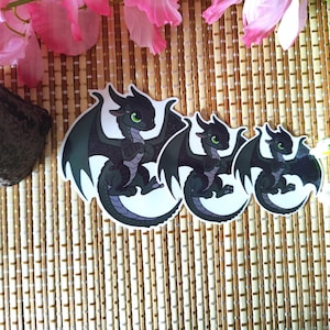 Baby Moon Dragon Stickers – Moonwatcher – Waterproof Vinyl for Laptops ...