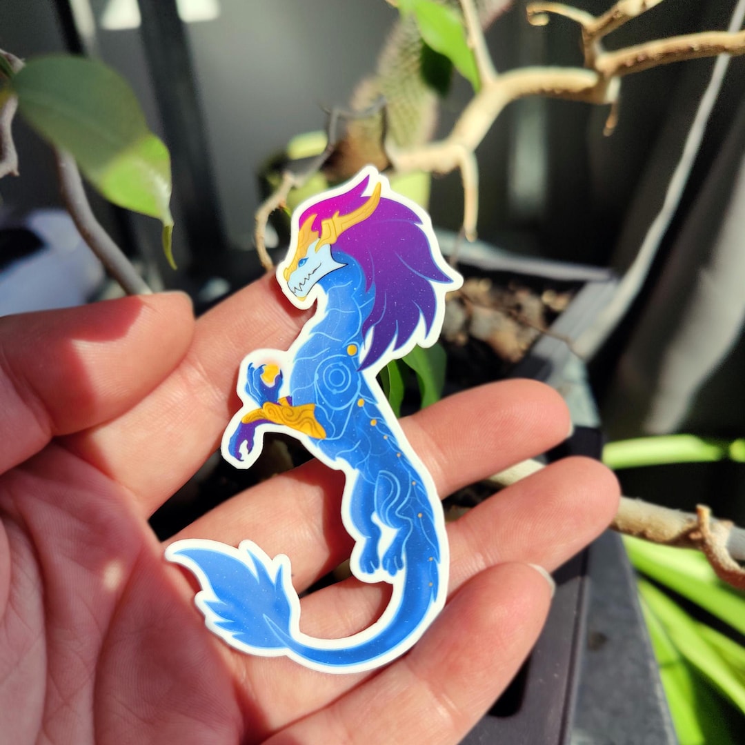 Aurelion Sol Dragon Sticker: 3" Cosmic Star Forger Vinyl Decal - Etsy