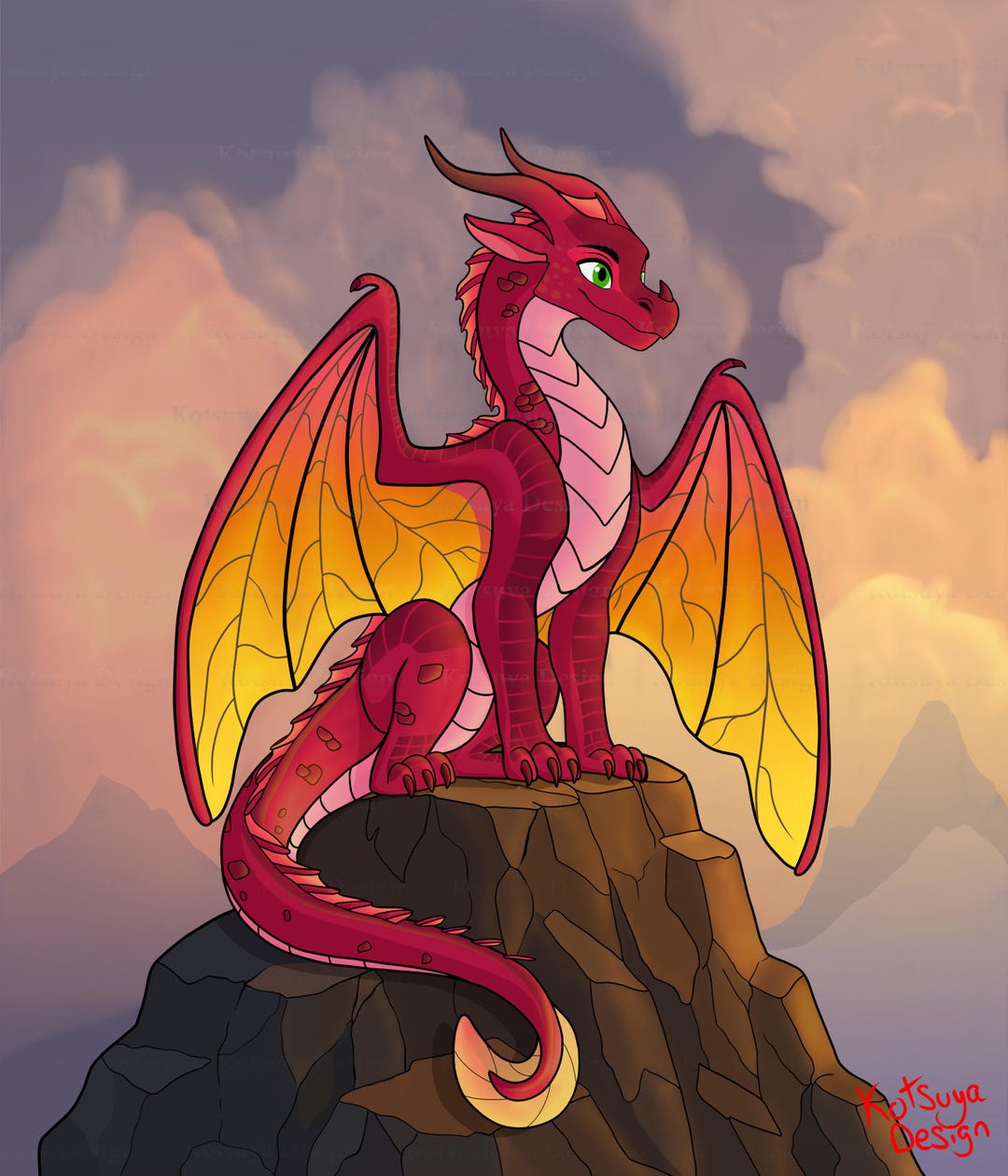 Wings of Fire Posters – A4 Print - Queen Battlewinner, Mulberry ...
