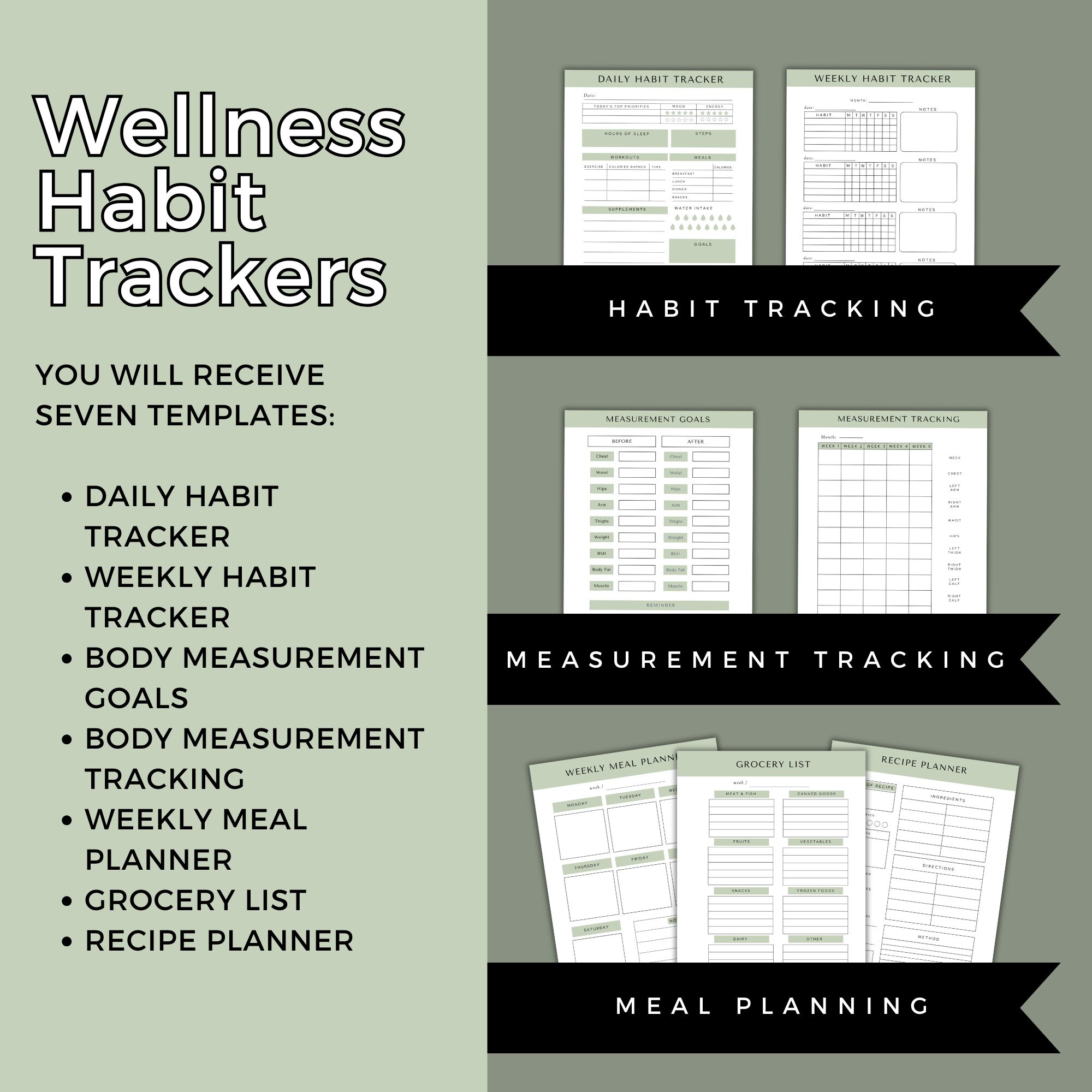 Habit Tracker Printable Monthly Habit Tracker Habit Tracker - Etsy
