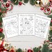 Christmas Unicorn Coloring Page for Kids Family Fun Activity - Etsy