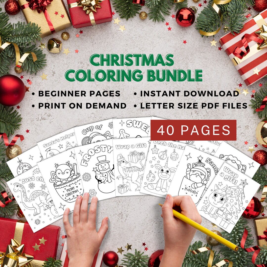 Christmas Coloring Pages, Christmas Activity, Christmas Printable ...