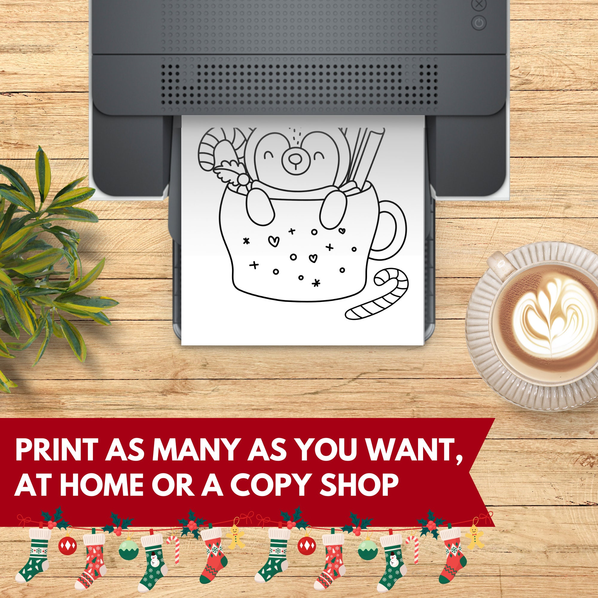 Christmas Coloring Pages, Christmas Activity, Christmas Printable ...