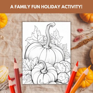 Thanksgiving Coloring Pages, Autumn Activity, Fall Printable, Pumpkin ...