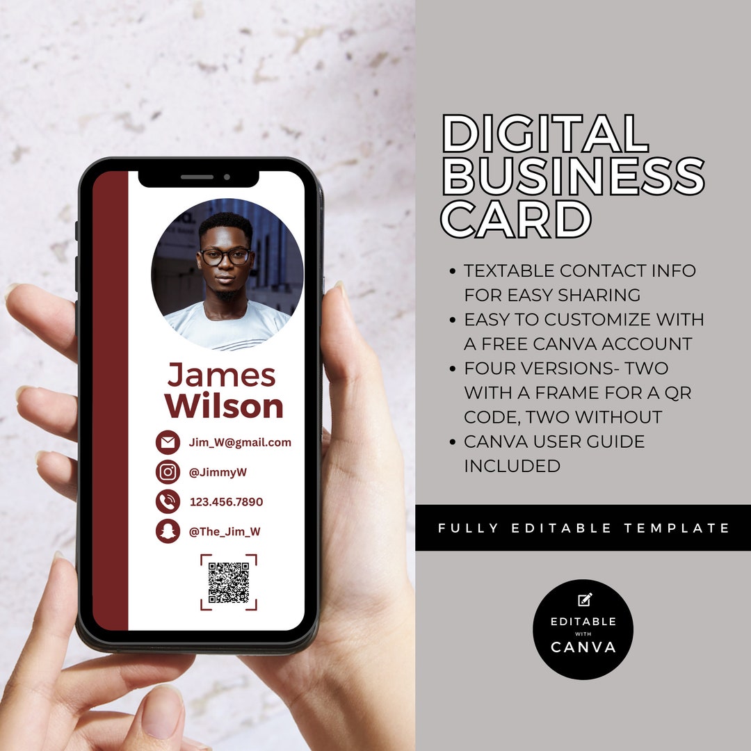 Unique Business Card, Digital Business Card, Marketing Small Business ...