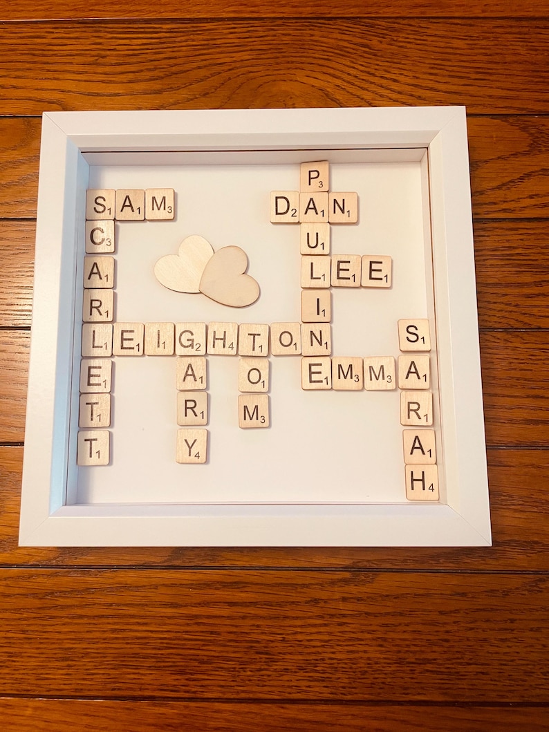 Personalised Scrabble Frames - Etsy