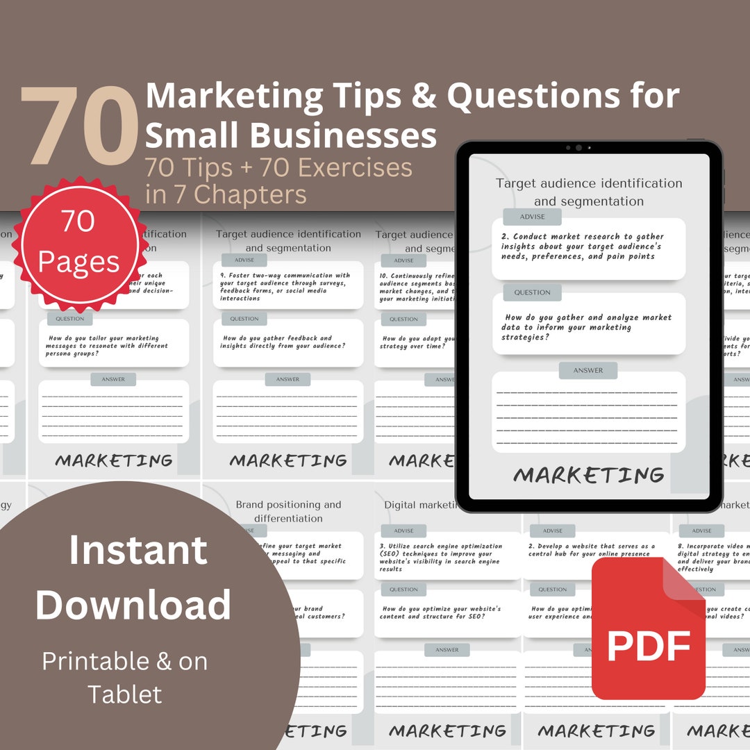 70 Small Business Marketing Exercises: Audience Targeting, Content ...
