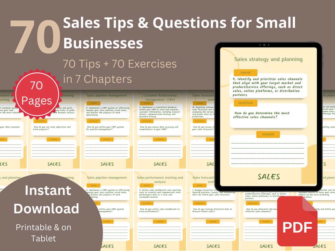 70 Sales Exercises to Improve in Your Small Business Including - Etsy