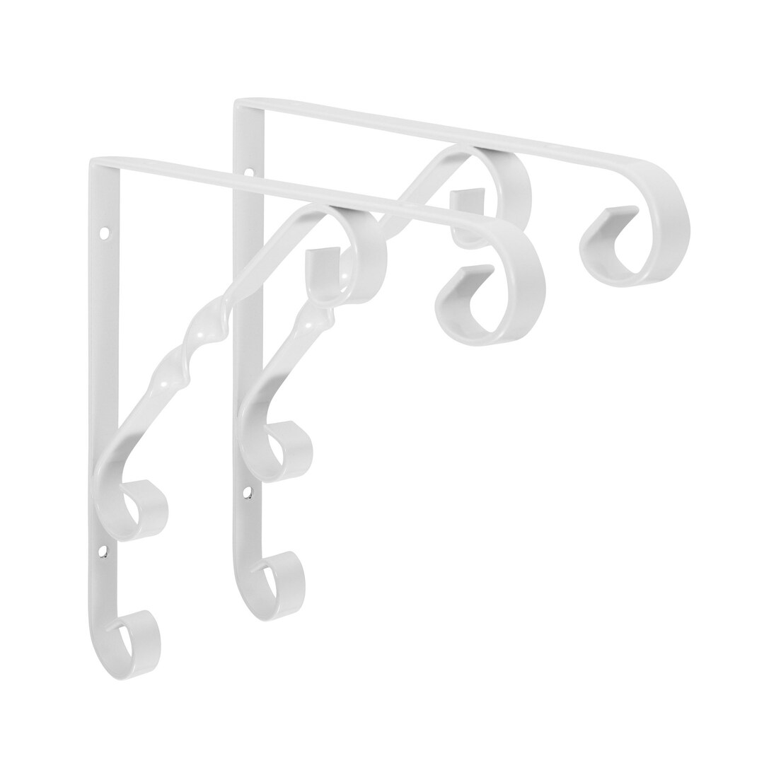 URANUS White Shelf Brackets Decorative Antique Victorian Steel Wall ...