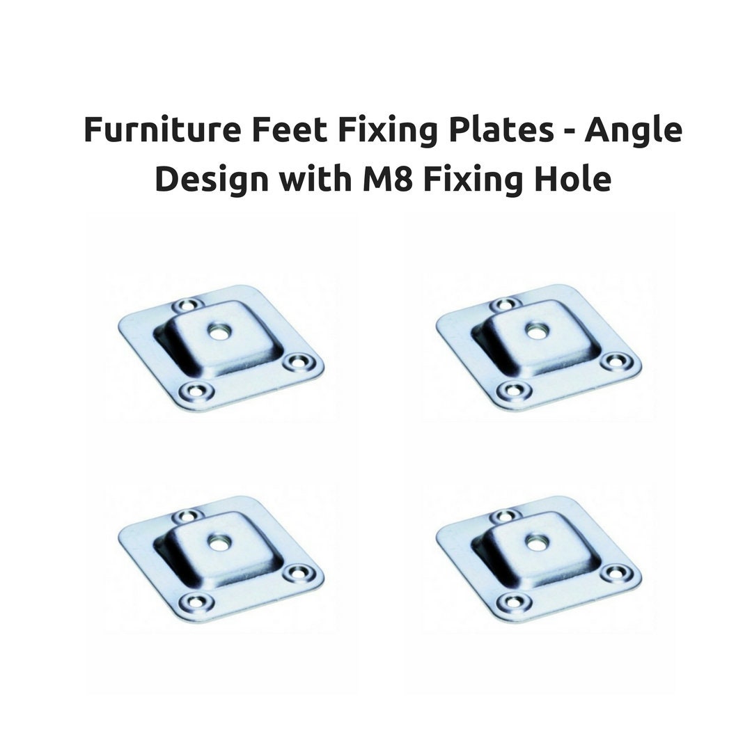M8 Furniture Fixing Plates ANGLE Design Ideal for Furniture Feet or ...