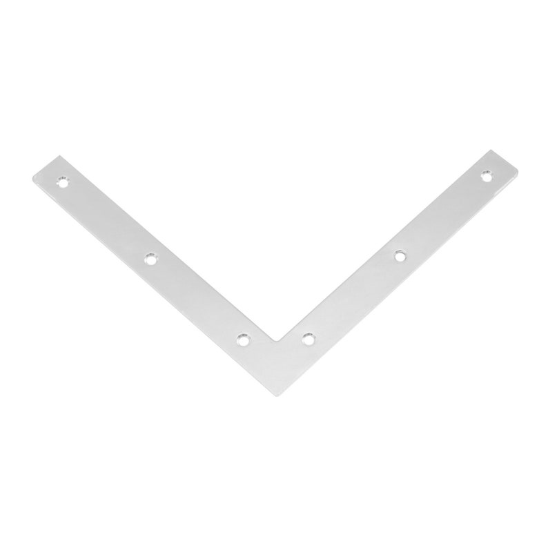Flat L Shape Corner Fixing Plates 190mm X 190mm X 22mm Set of 4 With ...