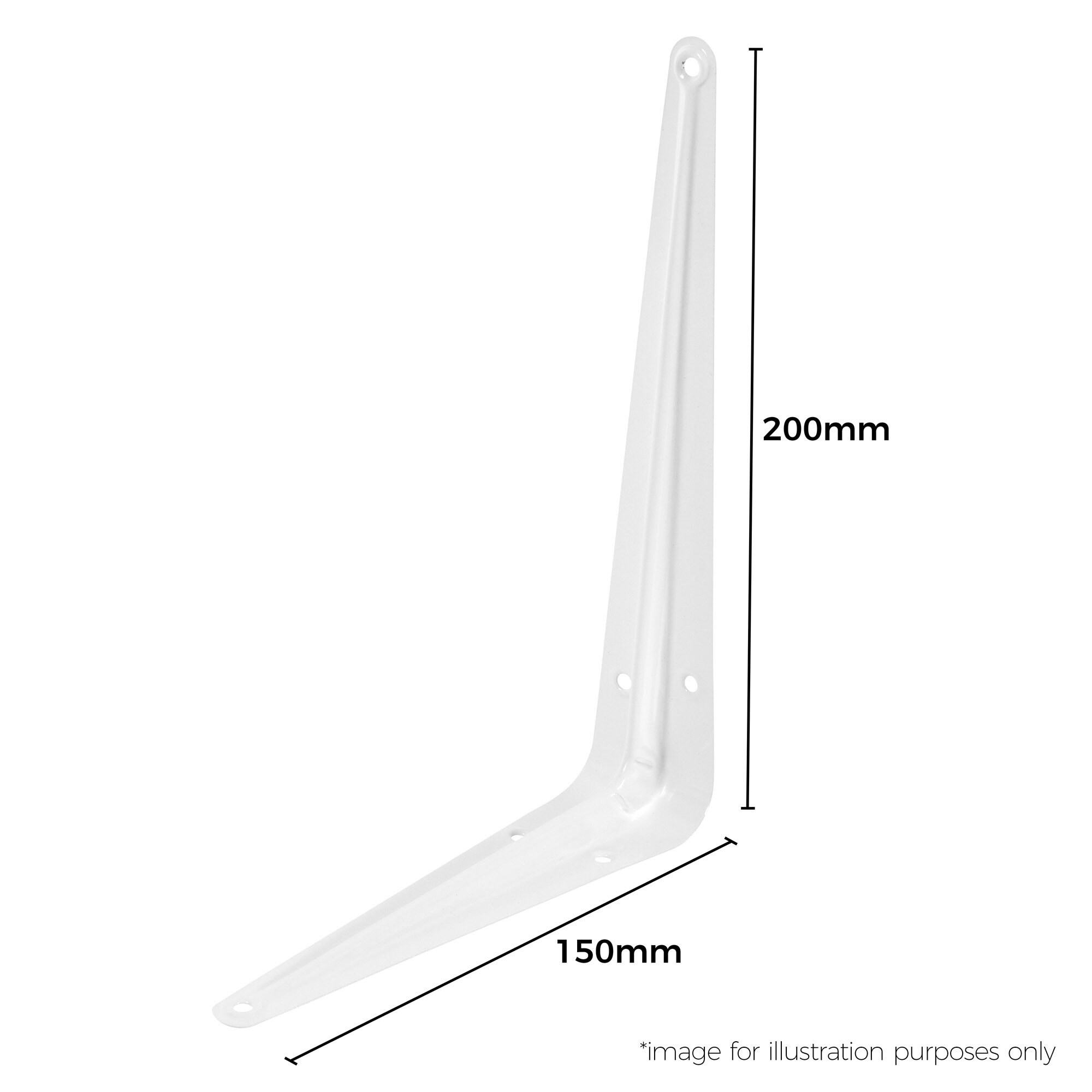 Neptune Shelf Brackets Wall Bracket Supports Shelving Steel GREY BLACK ...