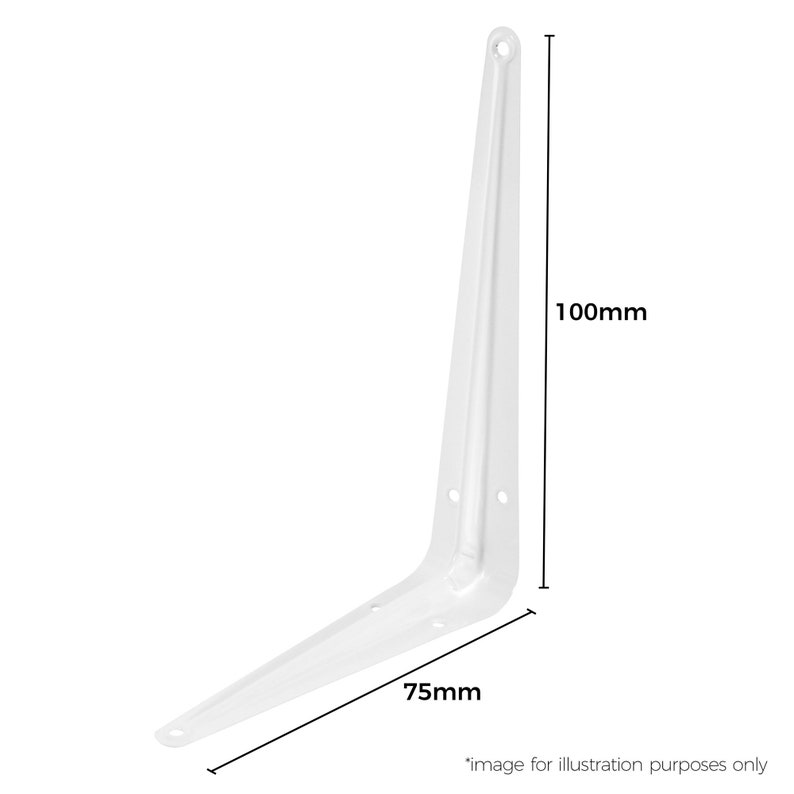 Neptune Shelf Brackets Wall Bracket Supports Shelving Steel GREY BLACK ...