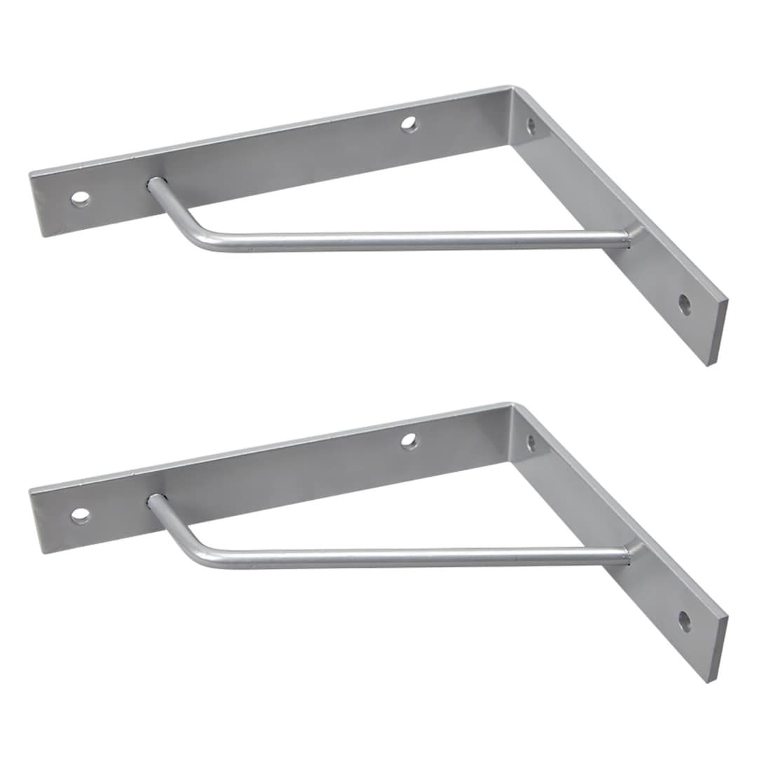 Silver Shelf Brackets Heavy Duty Steel Modern Design 180mm L X - Etsy