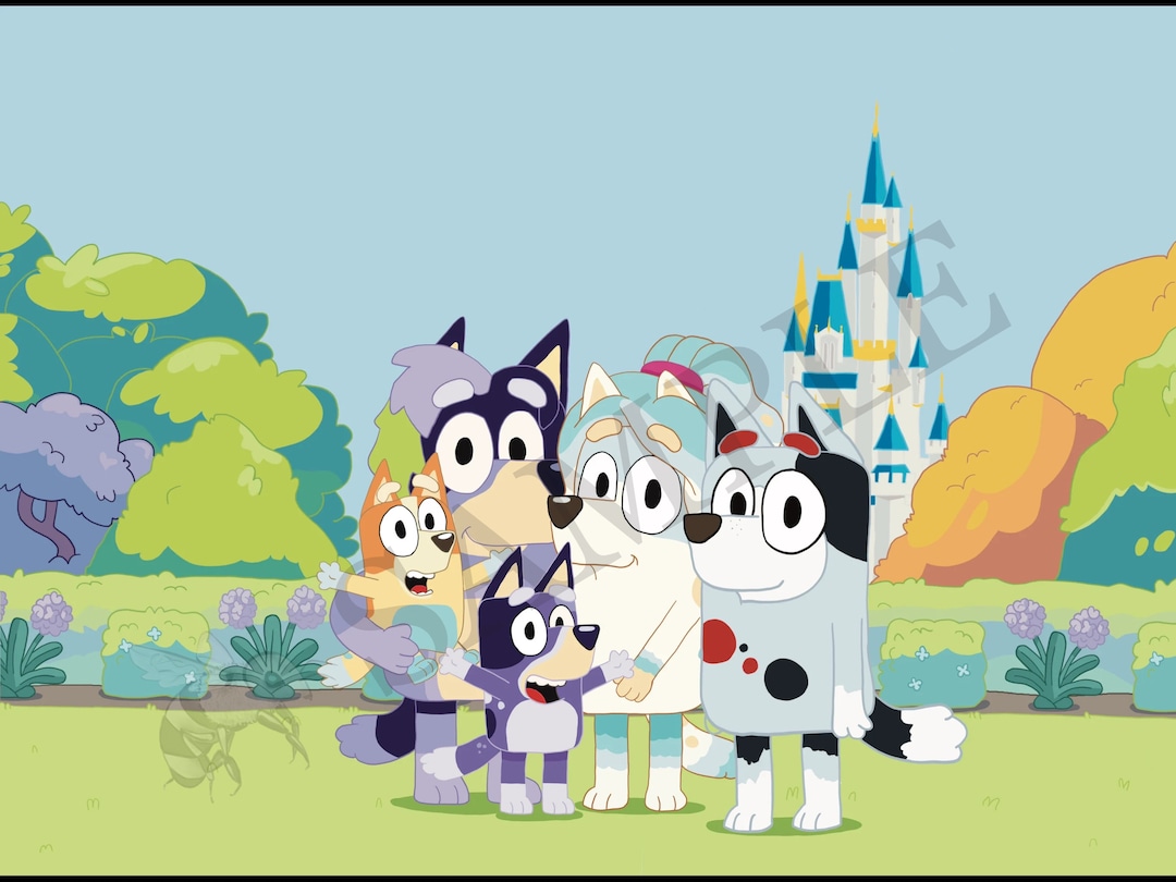 Bluey Family Portrait - Etsy