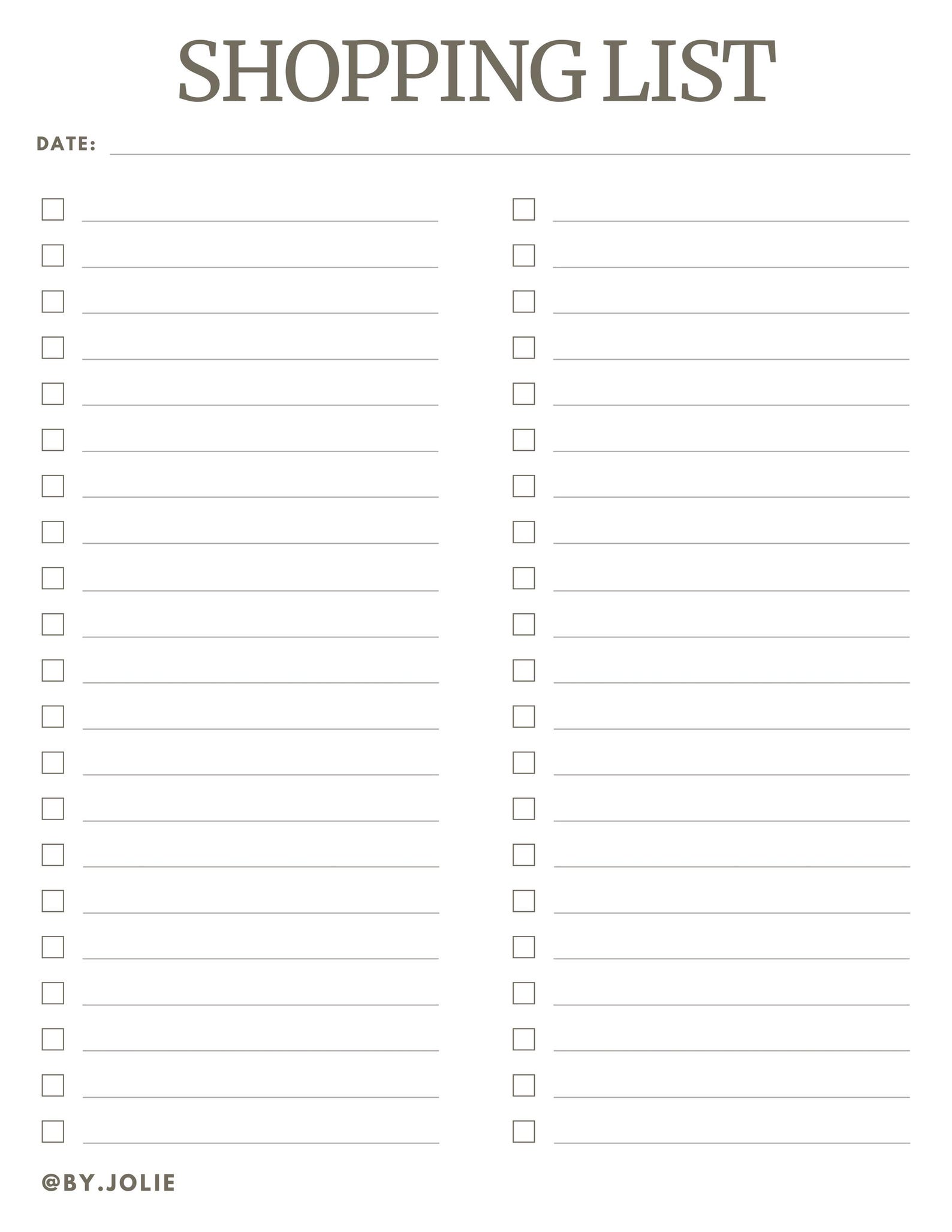 Digital Shopping List PDF: Printable Grocery & Meal Planner - Etsy
