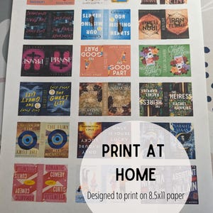 1:12 Mini-book Cover Template - Editable Canva File for Book Cover ...