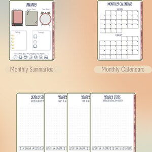 2025 Digital Reading Journal Boho - PDF Goodnotes Compatible Book ...