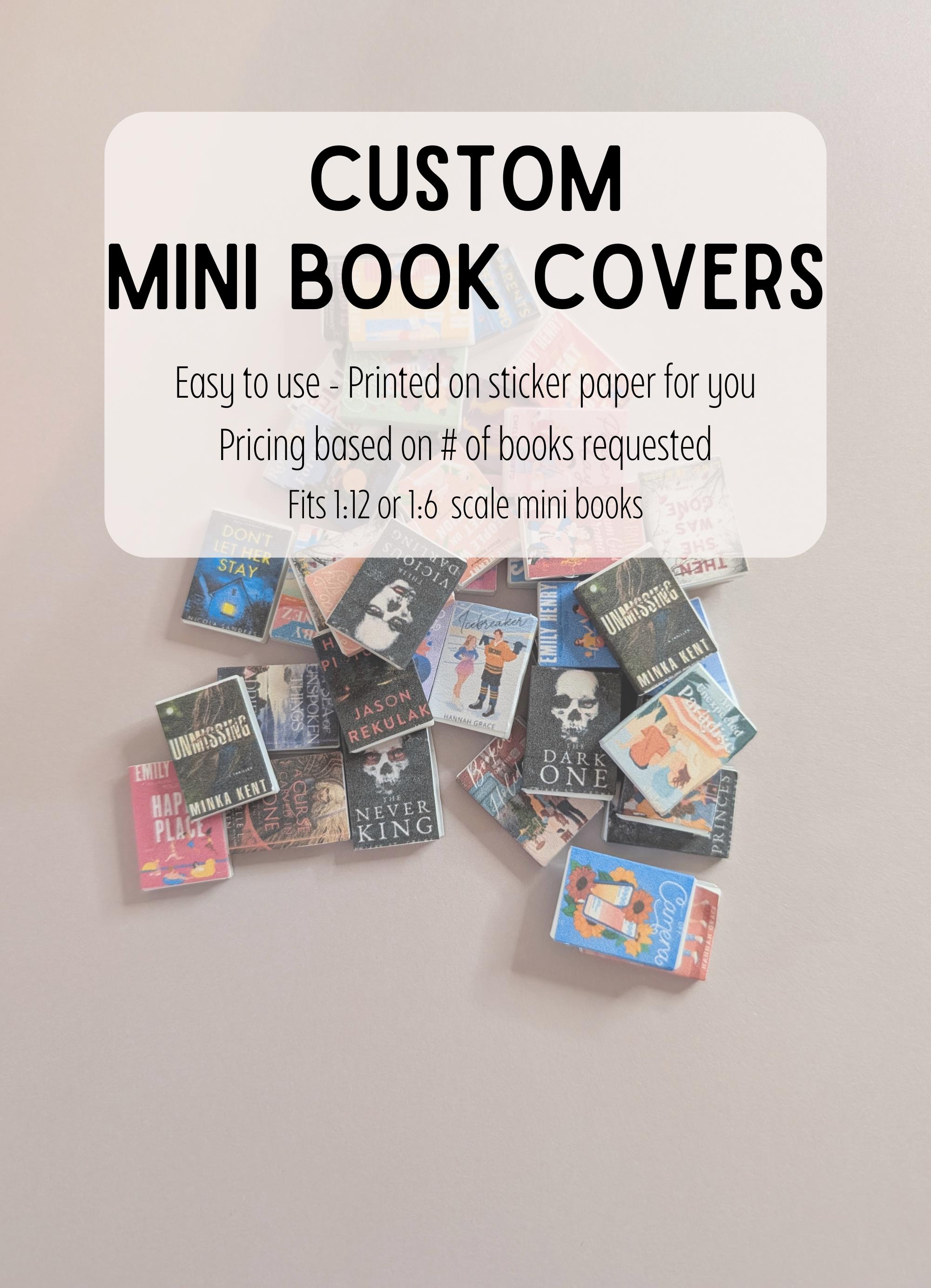 Custom Mini Book Cover Stickers: Personalized Reading List - Etsy