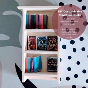 1:12 Mini Book Blanks - 3d Printed Miniature Books for Dollhouses, TBR ...
