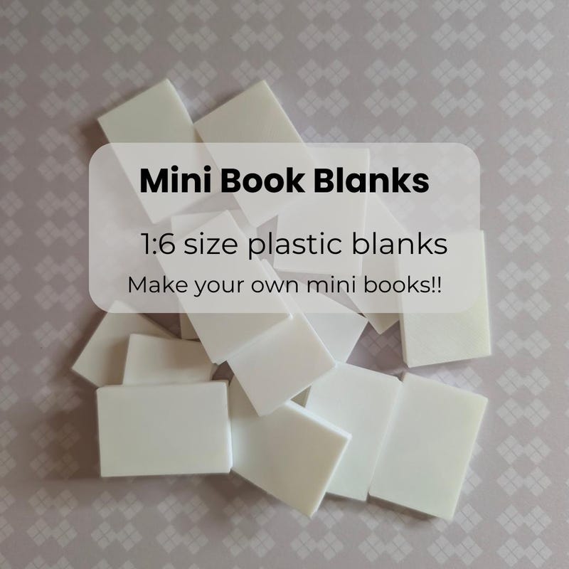 3d Print Mini Book Blanks - Etsy