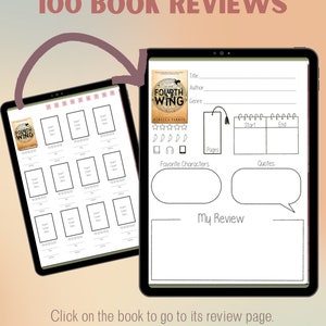 2025 Digital Reading Journal: Boho Book Tracker (PDF) - Etsy