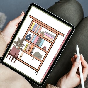 2025 Digital Reading Journal Boho - PDF Goodnotes Compatible Book ...