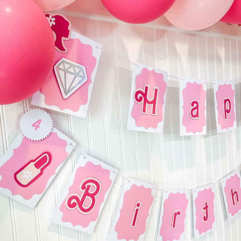 Barbie Banner - Etsy