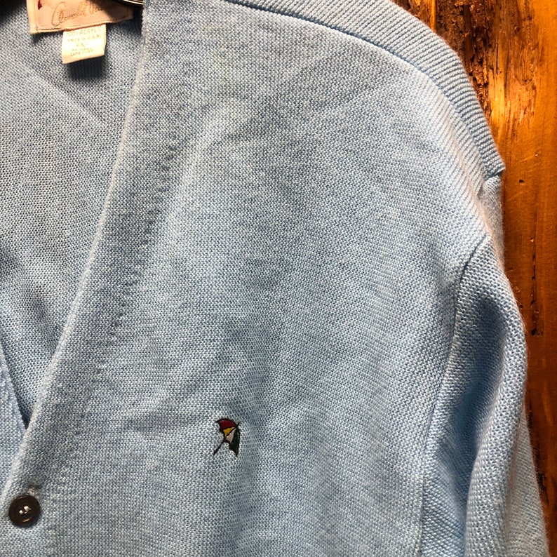 Vintage 80s Arnold Palmer Golf Sweater V-neck Cardigan Preppy Size L - Etsy