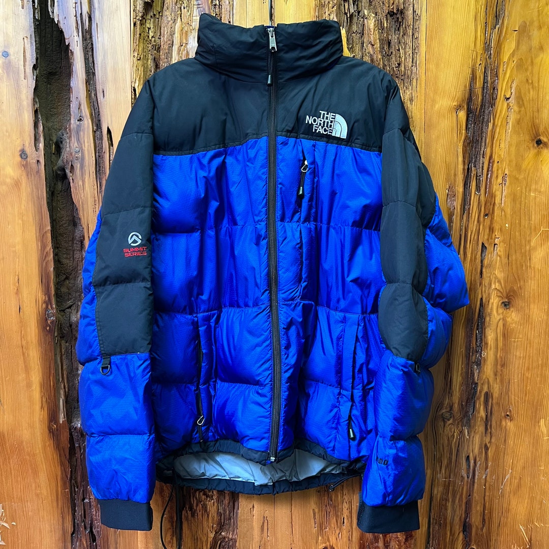 Vintage 90s the North Face Summit Series Blue Nuptse Puffer - Etsy