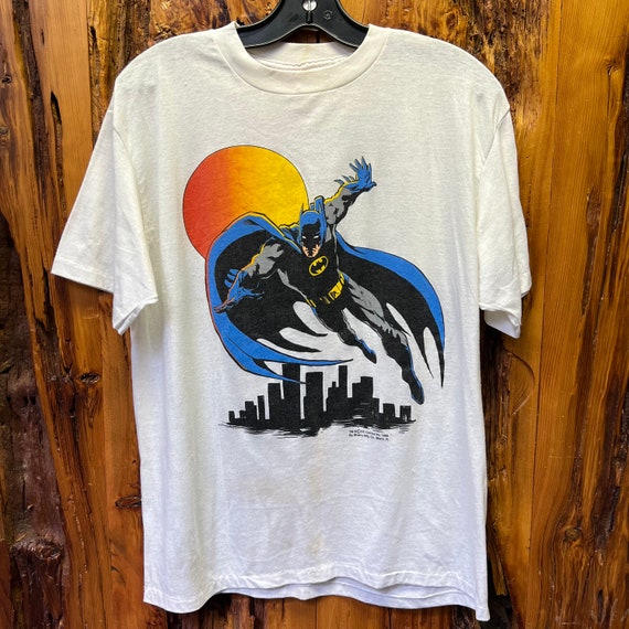 Vintage 1989 Batman Graphic Single Stitch T Shirt Siz… - Gem