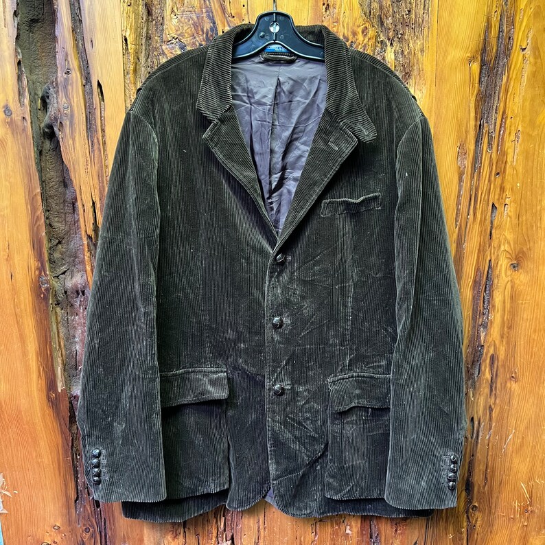 Vintage 80s-90s Polo Ralph Lauren Brown Corduroy Blazer Size 2XL - Etsy