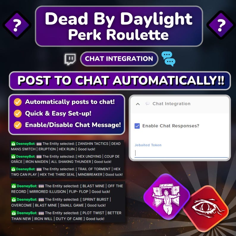 Random DBD Perk Roulette Widget | Animated Randomizer for Dead by ...