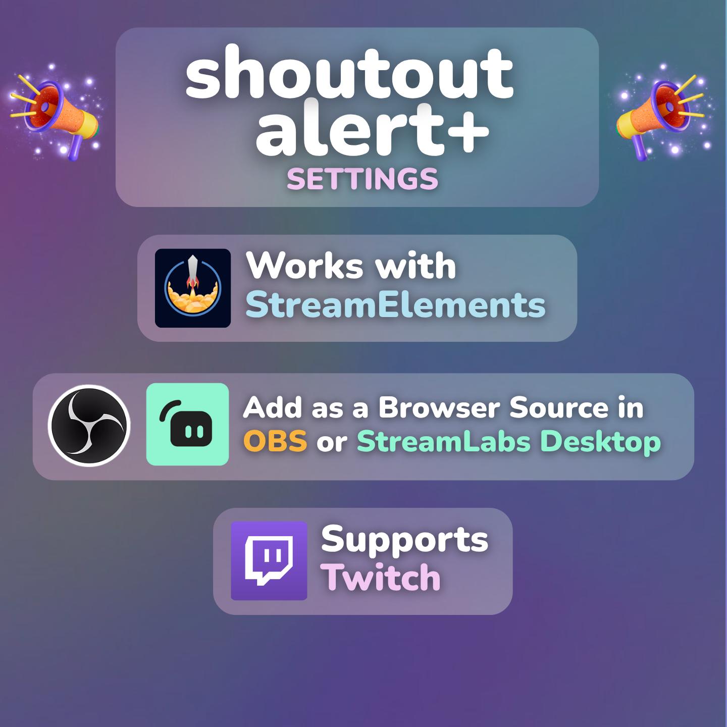 Animated Twitch Shoutout Widget With Chat Message: Auto Raider & VIP ...