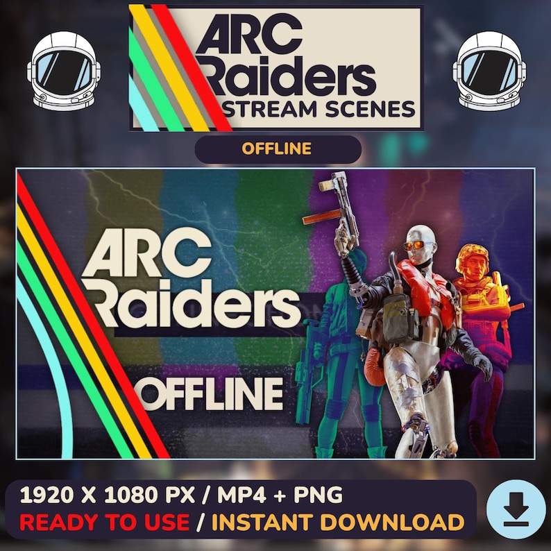 ARC Raiders Animated Stream Scenes | Twitch Overlay Bundle | Starting ...