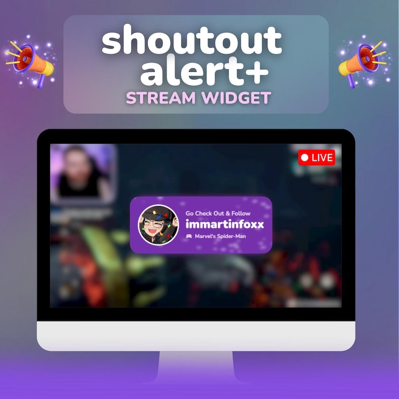 Animated Twitch Shoutout Widget With Chat Message: Auto Raider & VIP ...