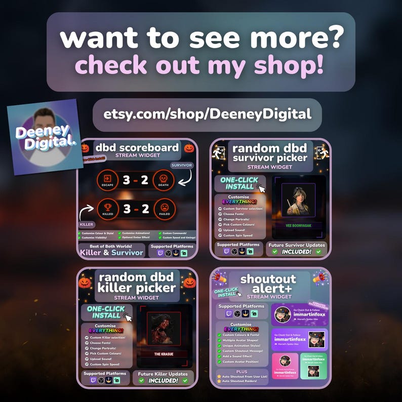 Animated DBD Perk Alerts | Twitch Overlay (instant Download) - Etsy