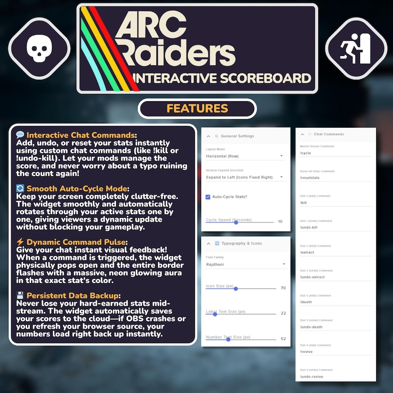 Animated ARC Raiders Scoreboard & Kill Counter | Interactive ...