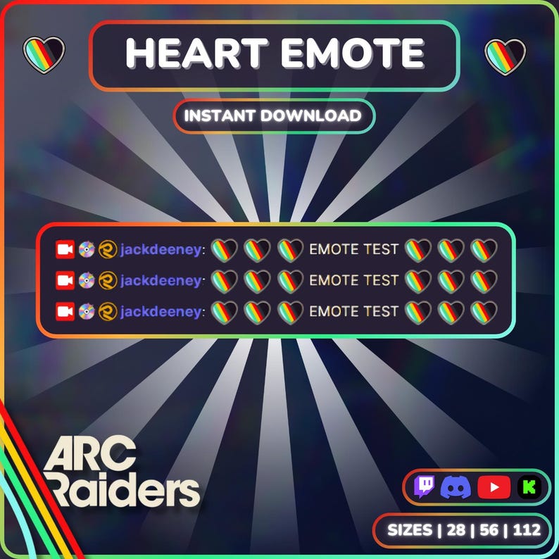 Arc Raiders Inspired Heart Emote | Retro Sci-fi 'cassette Futurism ...